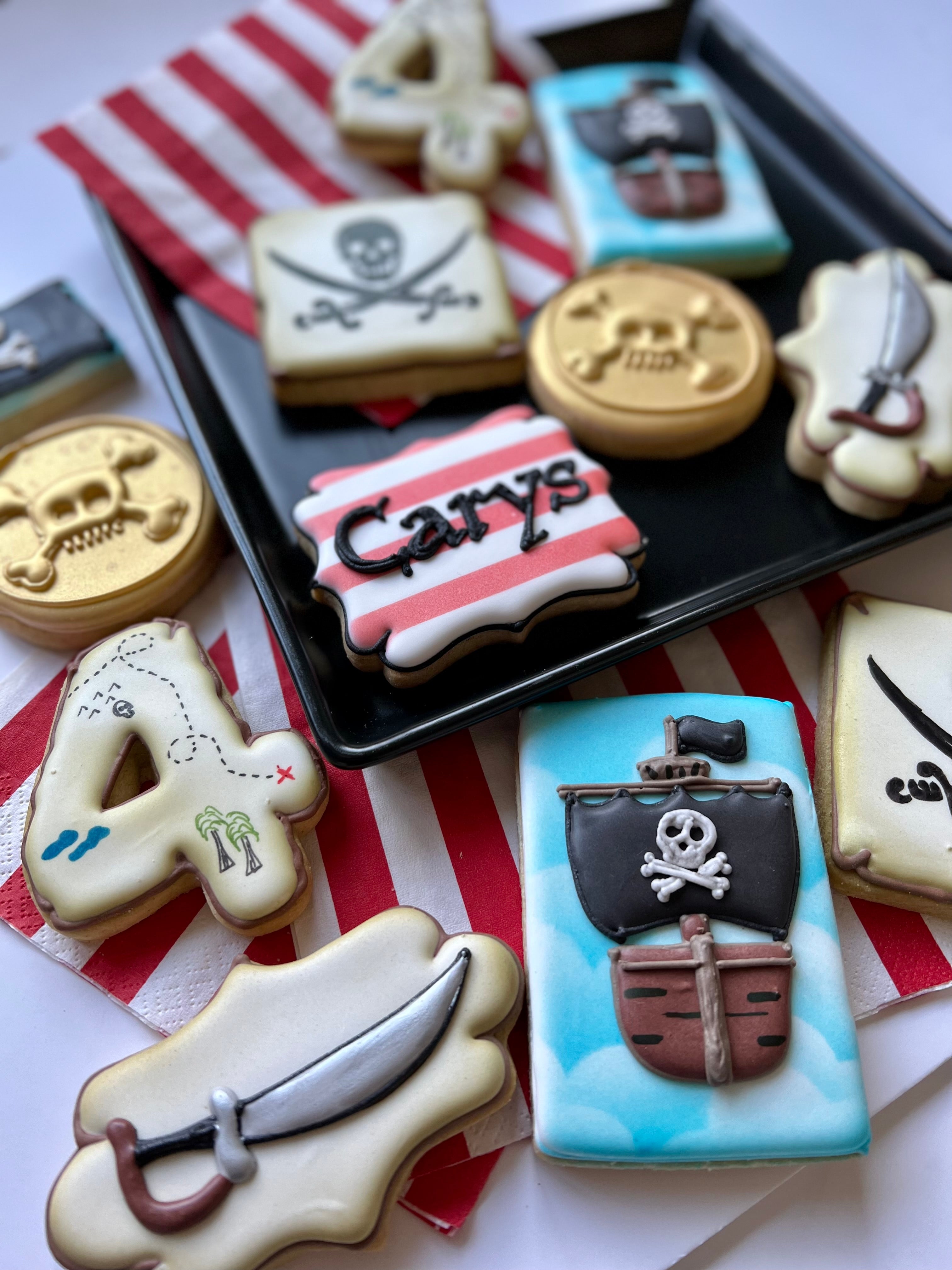 Pirate Birthday Party Biscuits – Piping Good Biscuits