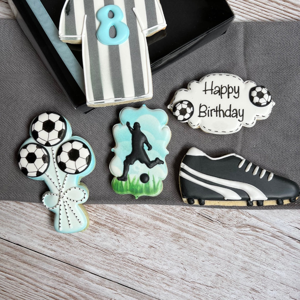Football Biscuit Gift – Piping Good Biscuits